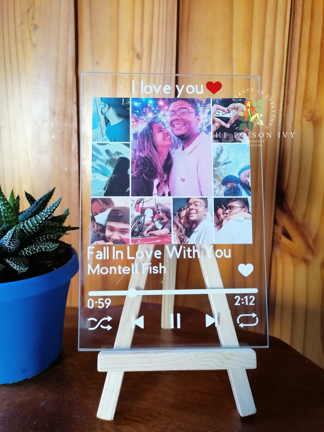 Spotify Plaque with stand – The Poison Ivy Creations